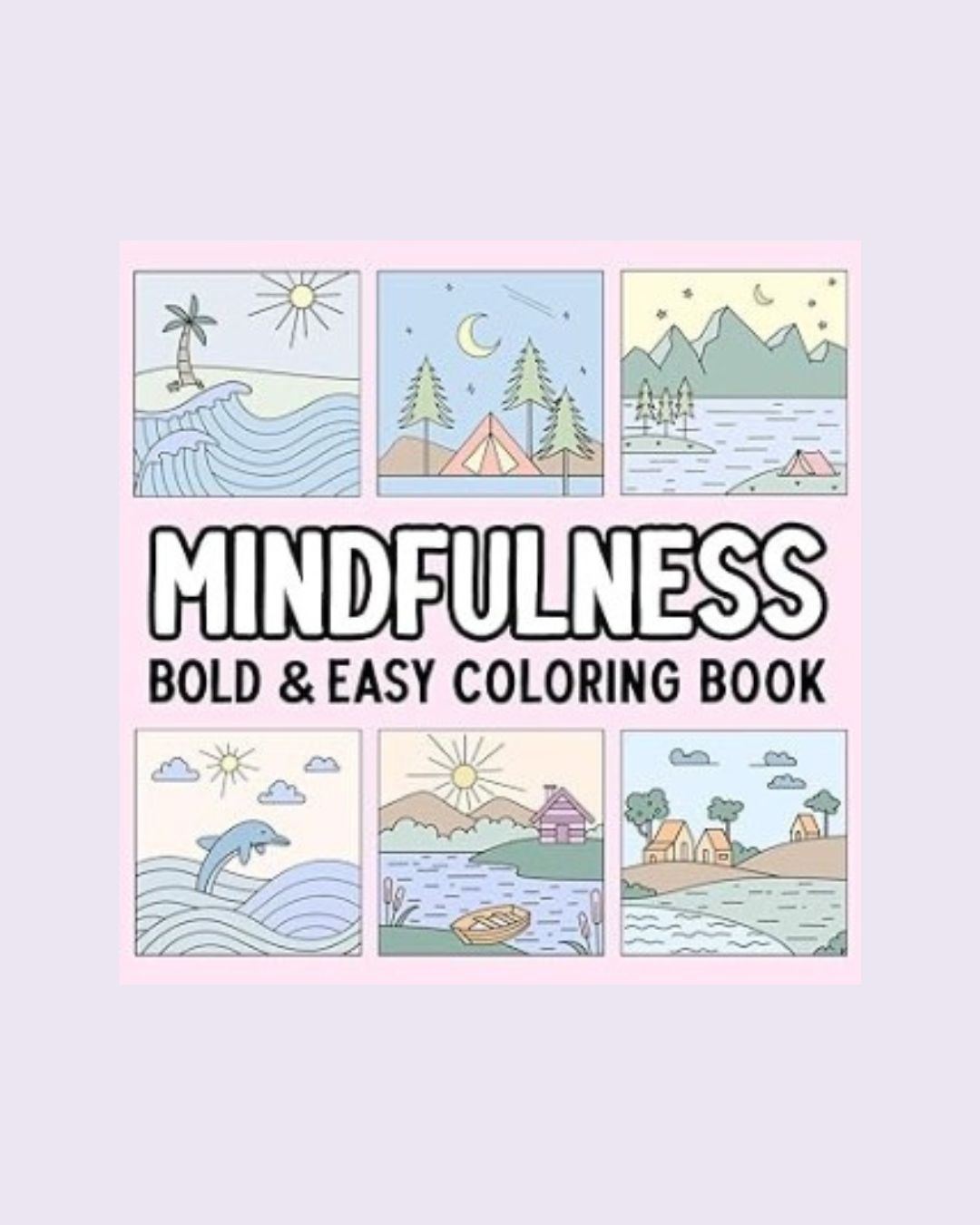 Mindfulness Bold and Easy Coloring Book – Hue Coloring