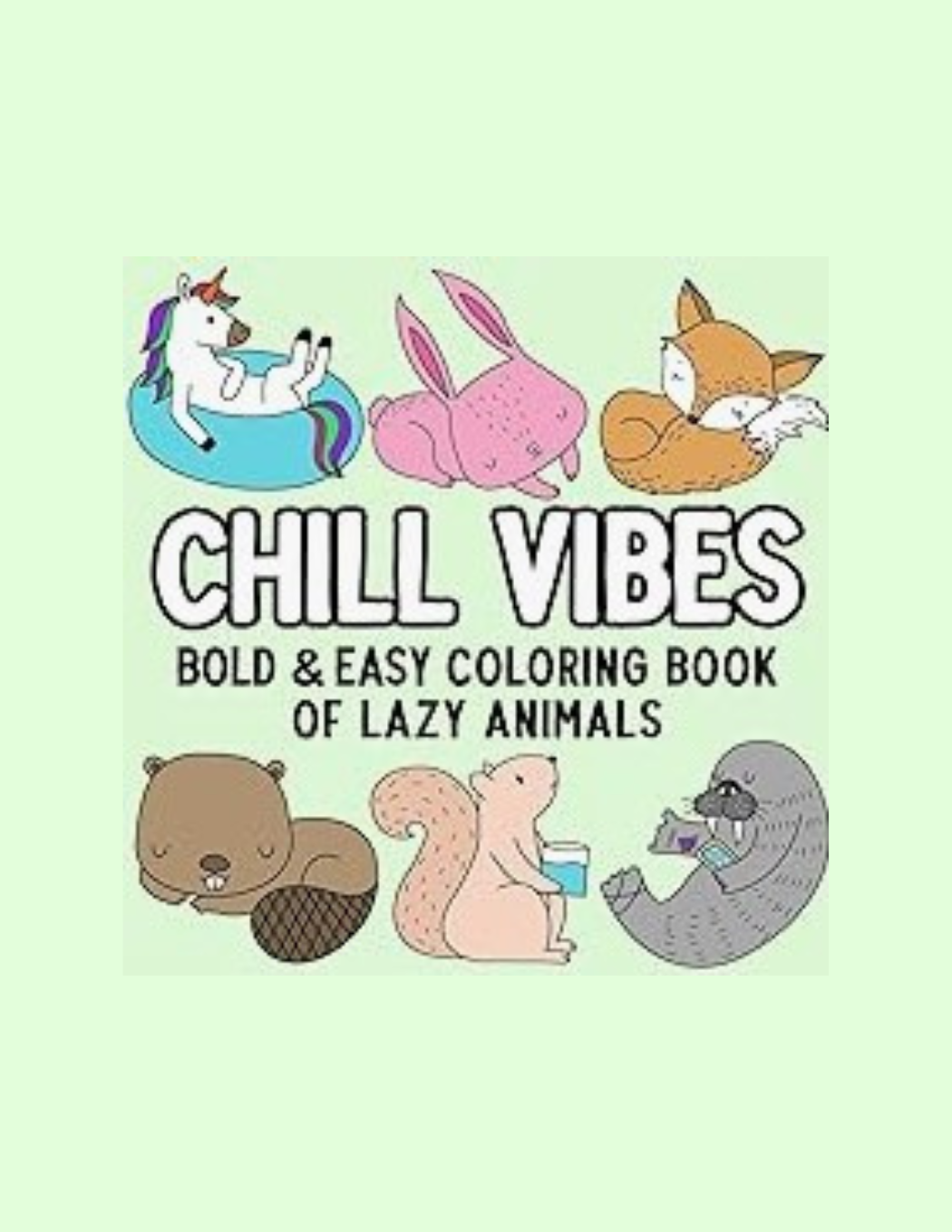 Chill Vibes Bold & Easy Coloring Book – Hue Coloring